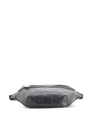 Gucci Gg Embossed Perforated Leather Small Belt Bag