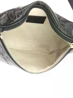 Gucci Gg Embossed Perforated Leather Small Belt Bag