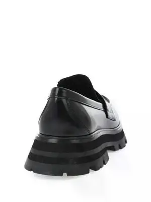 Alexander McQueen Lug-sole Penny-sole Loafers