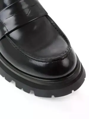 Alexander McQueen Lug-sole Penny-sole Loafers