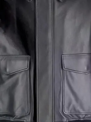 Loewe Hooded Layered Leather Jacket