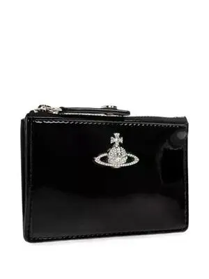 VIVIENNE WESTWOOD Slim Long Crystal-embellished Orb Card Holder