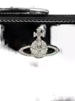 VIVIENNE WESTWOOD Slim Long Crystal-embellished Orb Card Holder