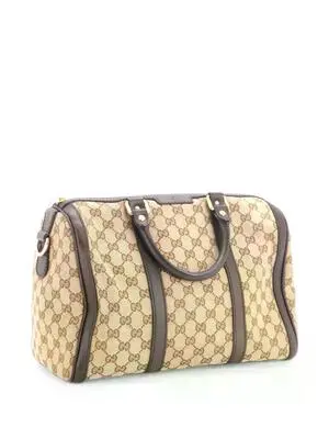 Gucci Joy Boston Bag Gg Canvas Medium Satchel