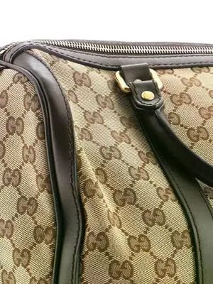 Gucci Joy Boston Bag Gg Canvas Medium Satchel