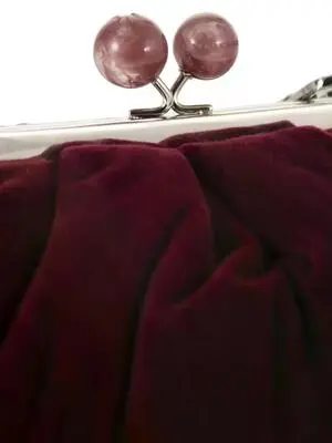 Max Mara Pasticcino Velvet Clutch Bag