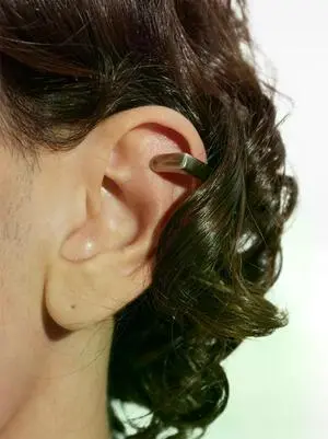 Rick Owens Crystal Prong Geometric Earrings