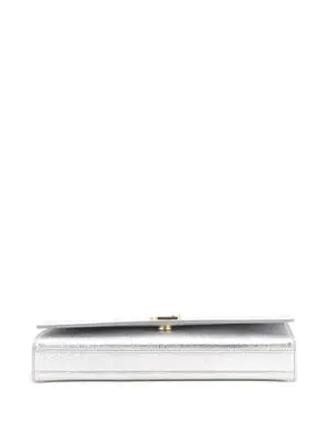 Saint Laurent Classic Monogram Calfskin Clutch Bag - Metallic