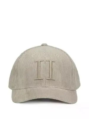 LES DEUX Logo Embroidered Corduroy Baseball Cap - Neutrals