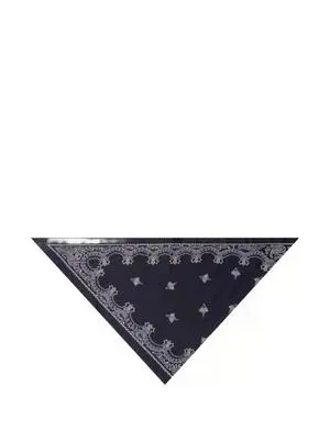 Destin Paisley Polka-dot Bandana Blue