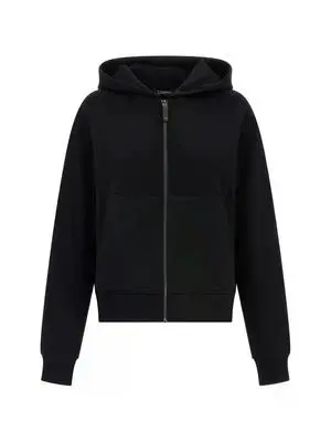 Max Mara Logo-embroidered Zip-up Hoodie