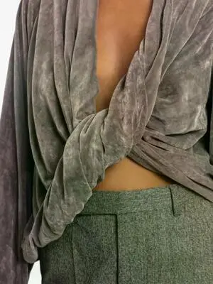 Rick Owens Twisted-detail Long-sleeve Top