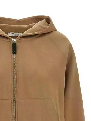 Max Mara Marea Logo-embroidered Zip-up Hoodie