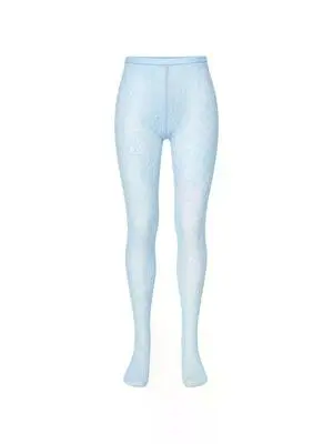 Swedish Stockings Rosa Lace Tights - Blue