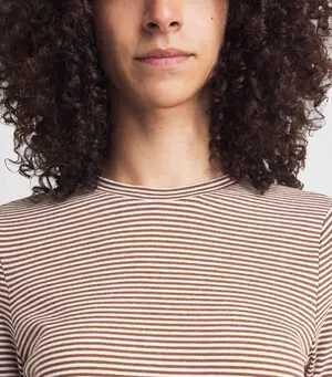 ME+EM Organic Cotton Stripe Long-sleeve Top