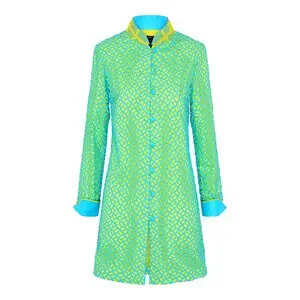 BEATRICE VON TRESCKOW Aqualime Magdalena Nehru Jacket - Green