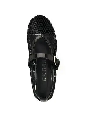 Guess Mesh Ballet Flats With Buckle Strap