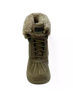 UGG Butte Mono Lace Up Shearling Trim Boots