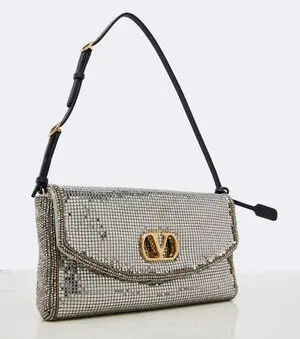 Valentino Garavani Devain Small Chainmail Shoulder Bag