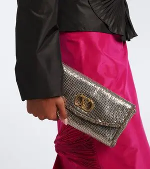 Valentino Garavani Devain Small Chainmail Shoulder Bag