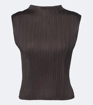 Issey Miyake Monthly Colors: August Pleated Top - Grey
