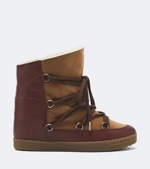 Isabel Marant Étoile Nowles Shearling-lined Leather Snow Boots