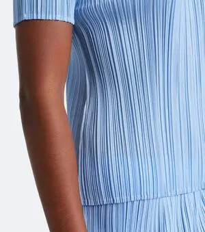 Issey Miyake Monthly Colors: August Pleated Top - Blue