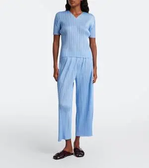 Issey Miyake Monthly Colors: August Pleated Top - Blue