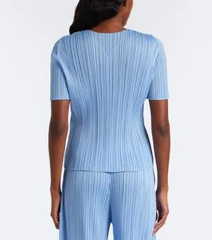 Issey Miyake Monthly Colors: August Pleated Top - Blue
