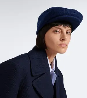 Ruslan Baginskiy Wool-blend Newsboy Cap