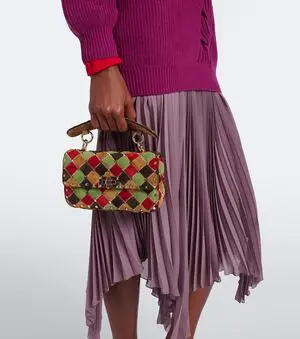 Valentino Garavani Rockstud Small Suede Shoulder Bag