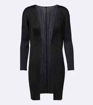 Issey Miyake Basics Pleated Cardigan - Black