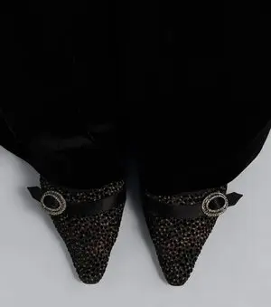 Manolo Blahnik Zutosli Embellished Slingback Pumps