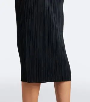 Issey Miyake Basics Pleated Midi Dress