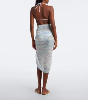 Emilio Pucci Orchidee Cotton Beach Cover-up