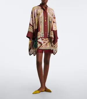 La DoubleJ Printed Silk Twill Shirt