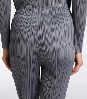 Issey Miyake Basics Cropped Pleated Slim Pants