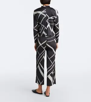 Issey Miyake Fold Line Pleated Wide-leg Pants