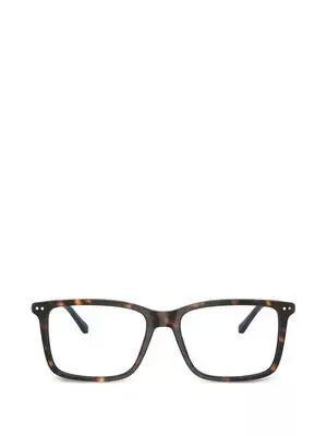 POLO RALPH LAUREN EYEWEAR Rectangle-frame Tortoiseshell-effect Glasses - Brown