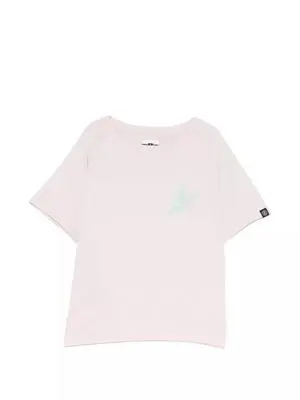 AGNES B. Embroidered Icons T-shirt - Pink