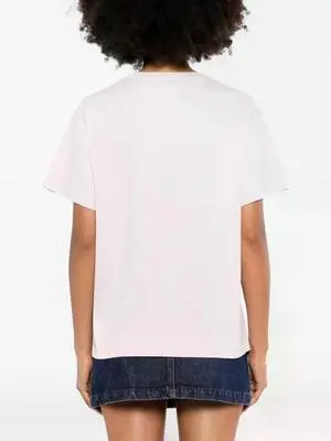 AGNES B. Embroidered Dino T-shirt - Pink