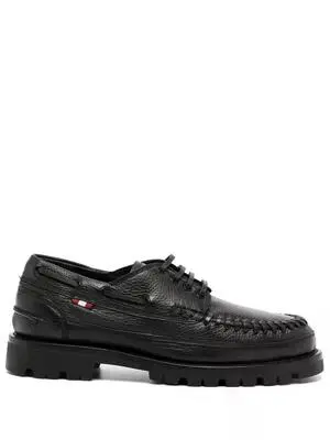 Bally Leather Ridged Derby Shoes