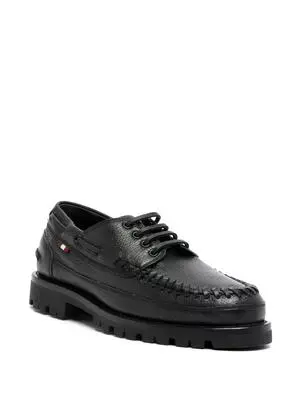 Bally Leather Ridged Derby Shoes
