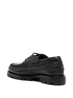 Bally Leather Ridged Derby Shoes