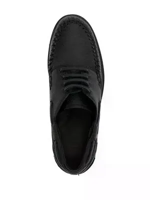 Bally Leather Ridged Derby Shoes