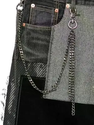 Junya Watanabe Patchwork Jeans With Chain Detail