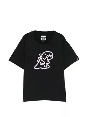 AGNES B. Hugging Star Dino T-shirt - Black