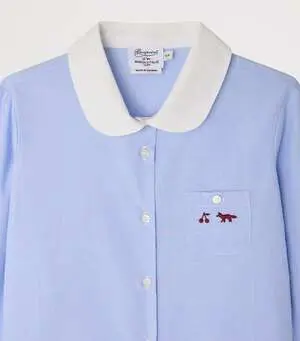 Bonpoint X Maison Kitsuné Cotton Embroidered Shirt