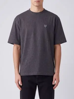 Maison Kitsuné Chillax Fox Logo Patch Organic Cotton T-shirt - Grey