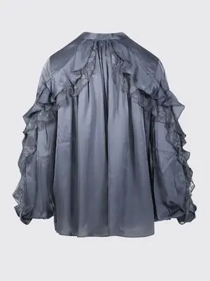 Zimmermann Ruffled Lace Shirt - Blue